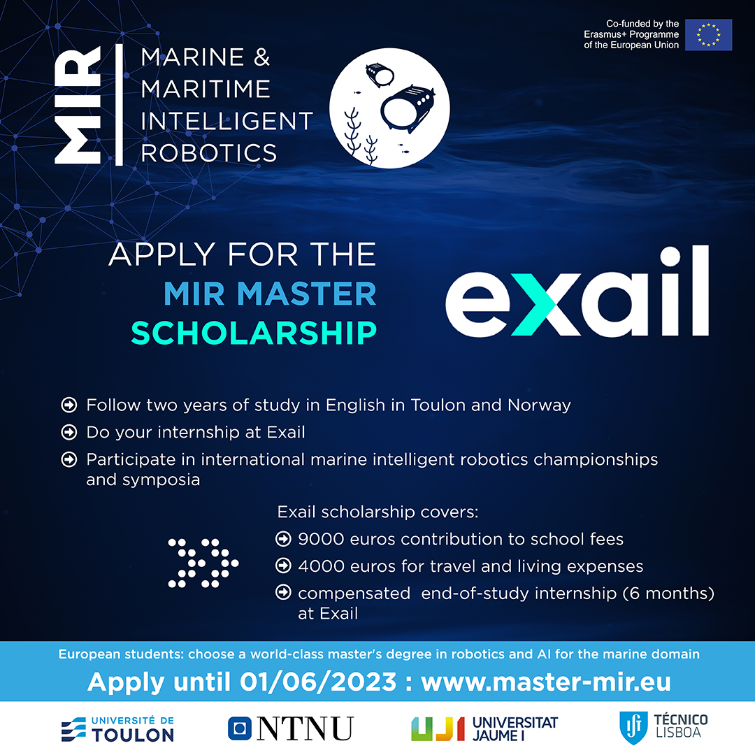 2023 EXAIL scholarship available – Master Mir